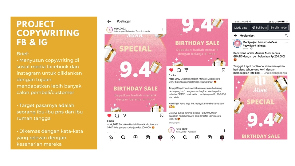 menulis caption untuk sosial media