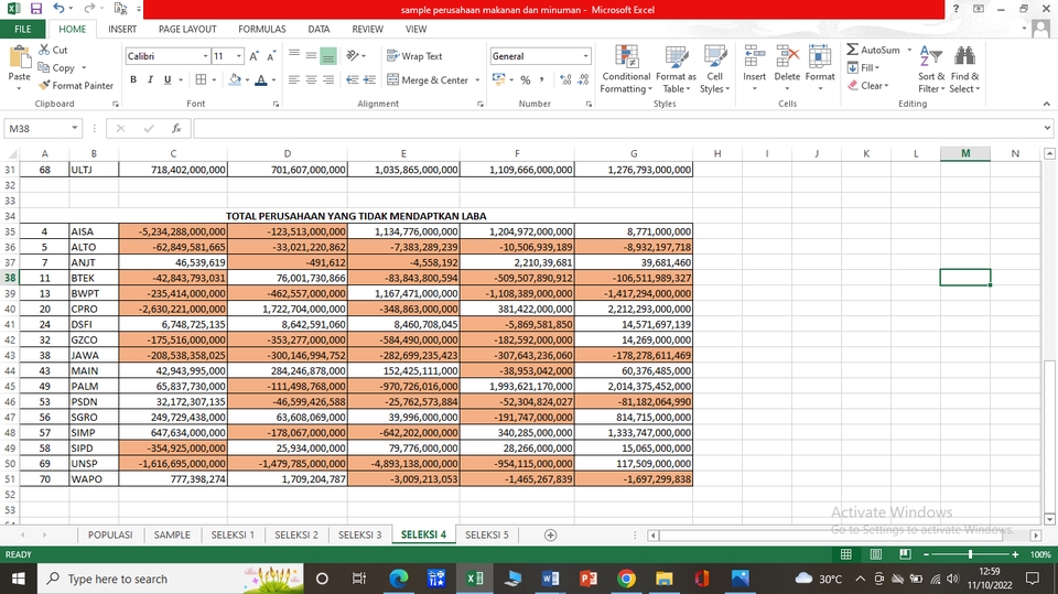 Entri Data / Input Data Exel