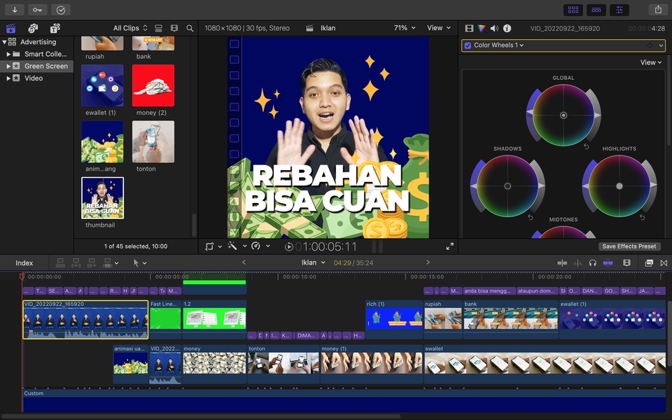 Editing Video Produk & Motion Graphic (promo, iklan, branding ...