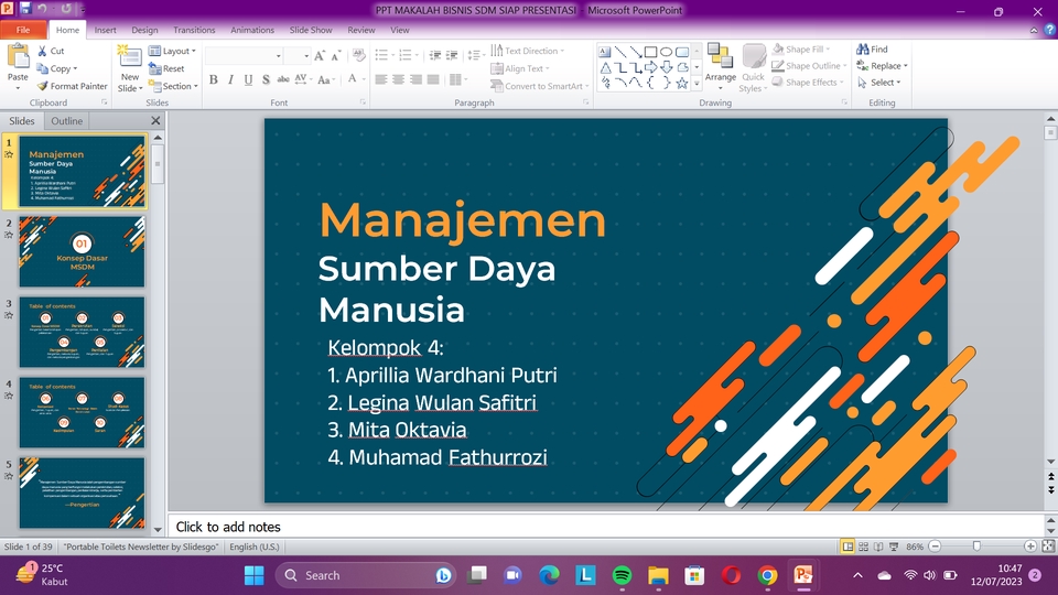 Jasa Pembuatan Tugas Presentasi Power Point (PPT)