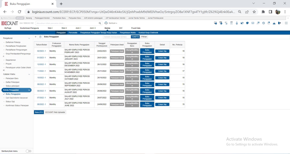 SETTING APLIKASI ECOUNT ERP SYSTEM (web based system)