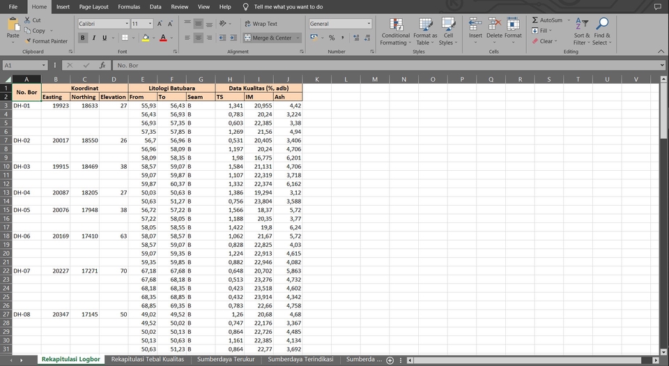 ENTRI DATA EXCEL || VIRTUAL ASSISTANT