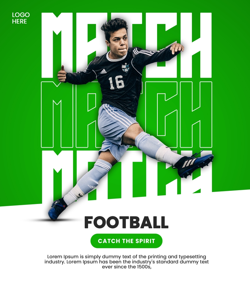 Design Poster Sepak Bola