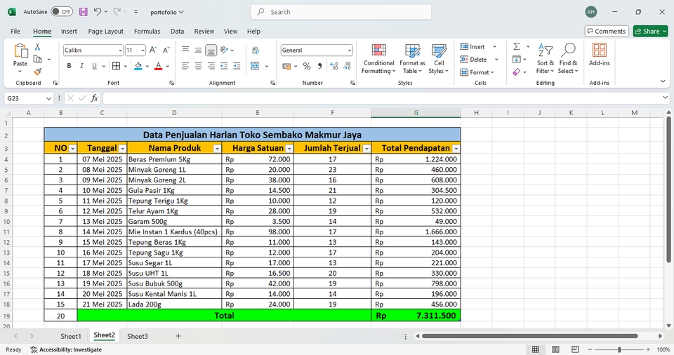 Jasa Entry Data Akurat dan Rapi untuk Excel/Spreadsheet