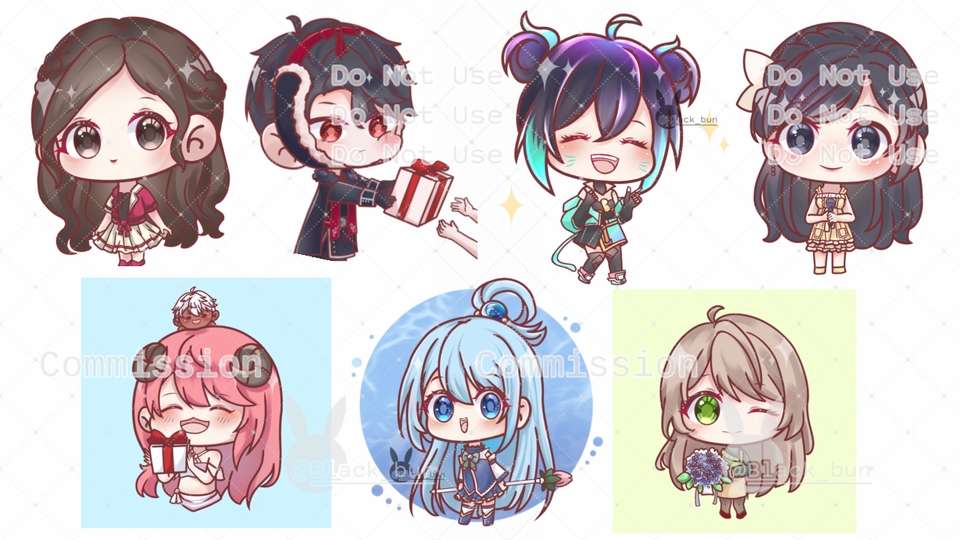 Gambar ilustrasi anime, chibi, fanart