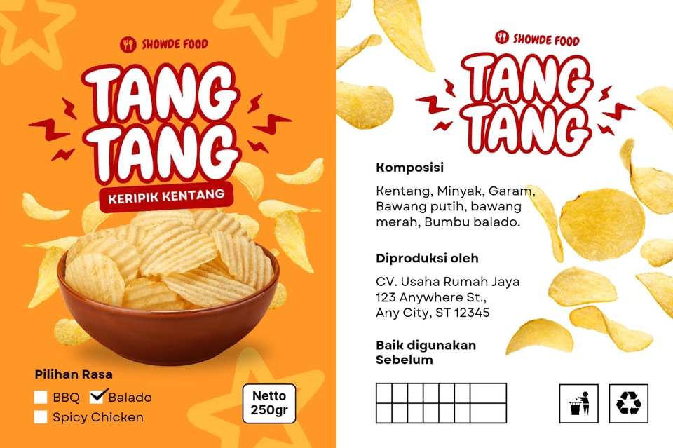 banner iklan produk menarik dan menu