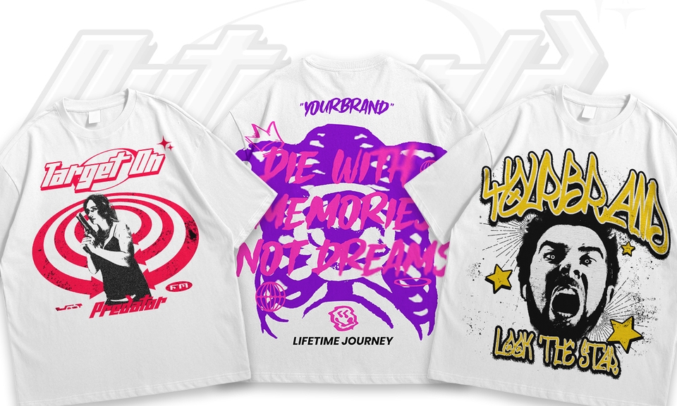 Kaos Desain Streetwear, Y2k, Dan Grunge | Custom Kaos Hoodie | Harga ...