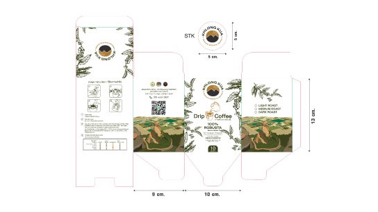 Drip coffee box packaging
