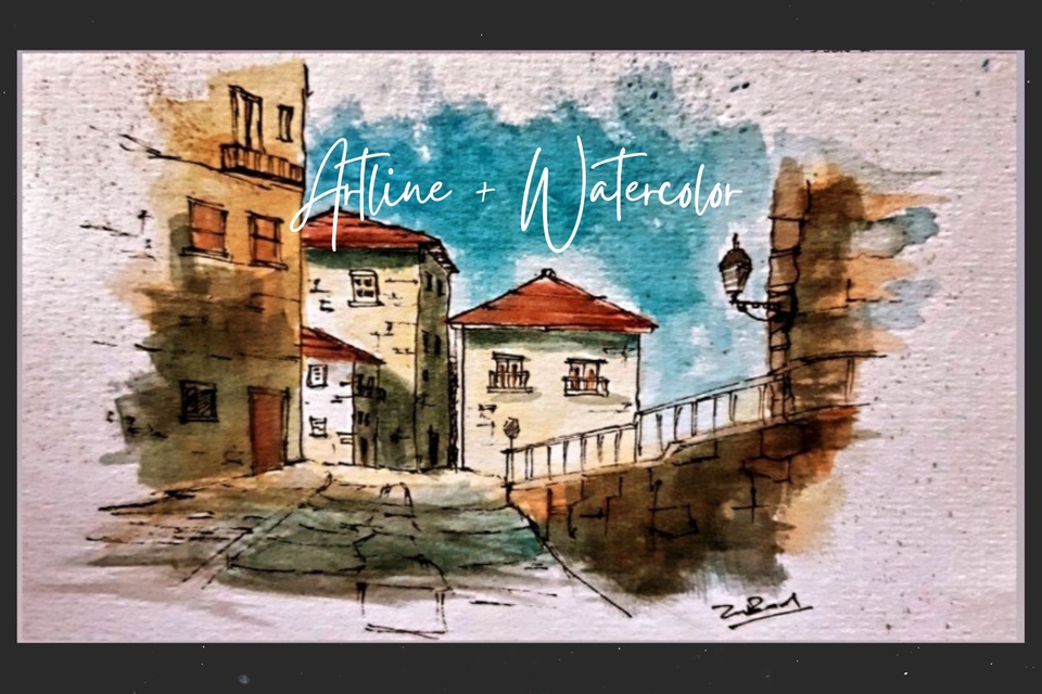 Sketsa objek/bangunan/pemandangan