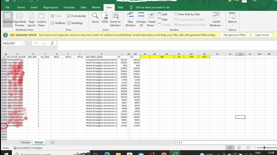 ENTRI DATA DAN KONSULTASI SEPUTAR EXCEL