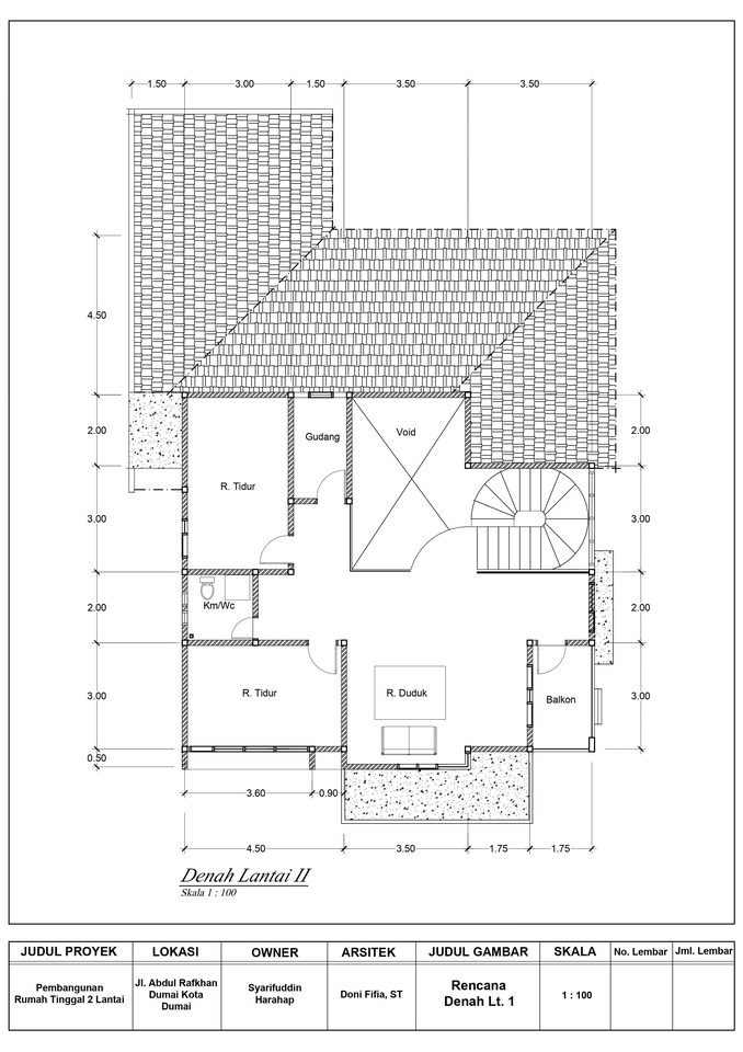 Pembuatan DED Arsitektur menggunakan Autocad