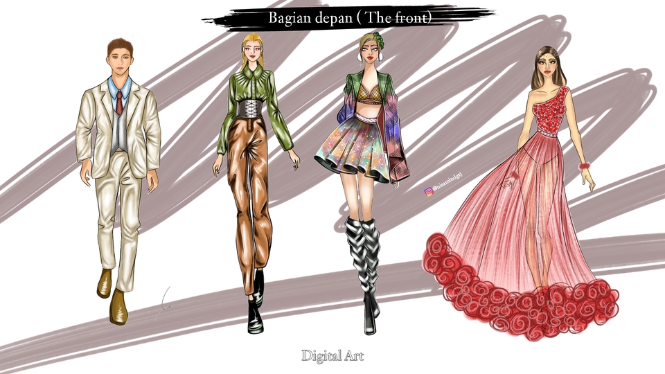 Jasa Ilustrasi Fashion Design (Digital dan manual)