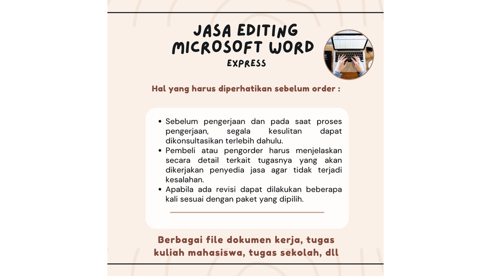 JASA EDITING MICROSOFT WORD EXPRESS