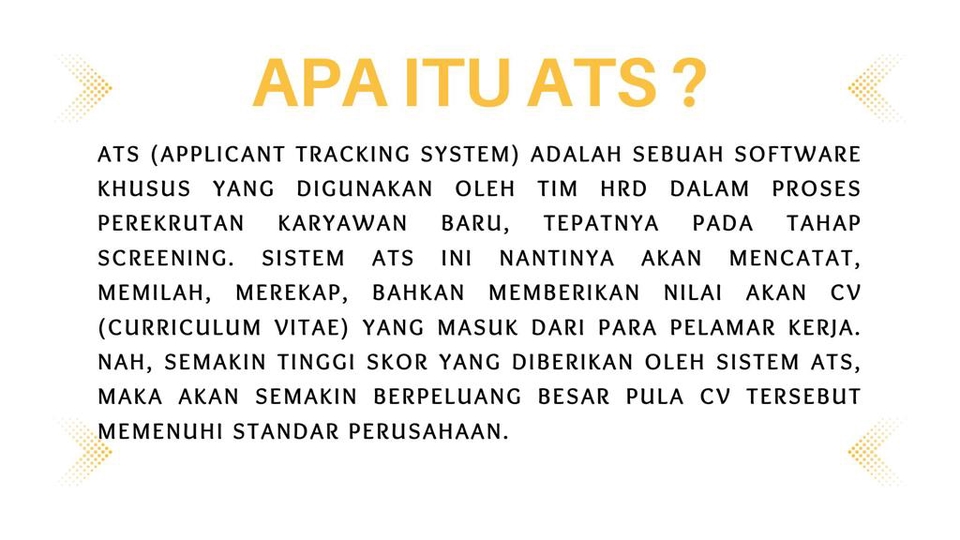 Penulisan CV ATS Friendly