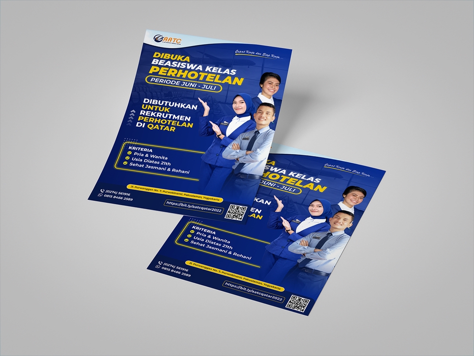 Layout Buku/Laporan, Kartu Nama, Brosur