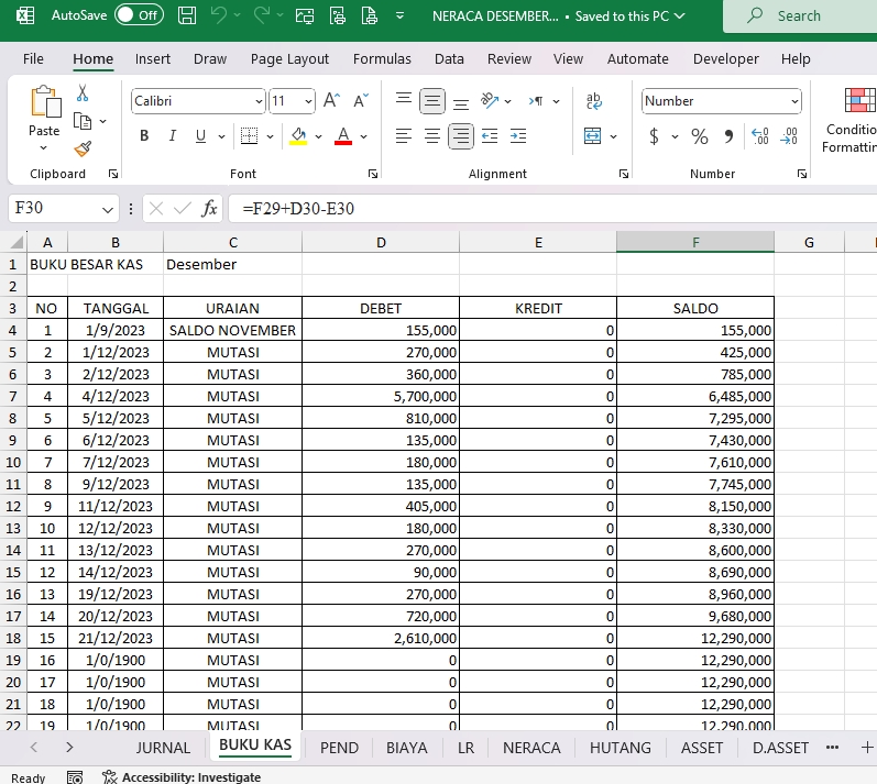 Data Entry Excel Beserta Rumus nya, Bonus Analyst dan Cross Check Pada Data