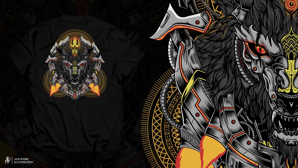 DESAIN KAOS CUSTOM ILLUSTRASI KEREN