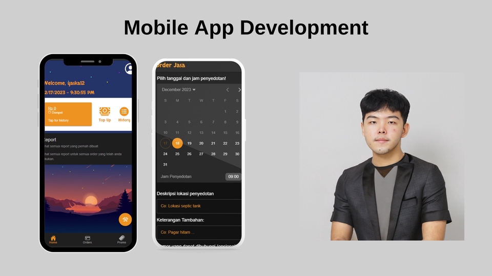 Jasa pembuatan aplikasi fullstack (website, desktop + mobile) menggunakan flutter
