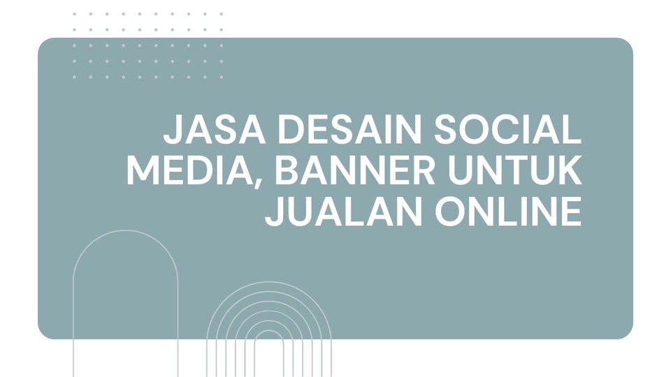Jasa Desain Social Media, Banner untuk Jualan Online