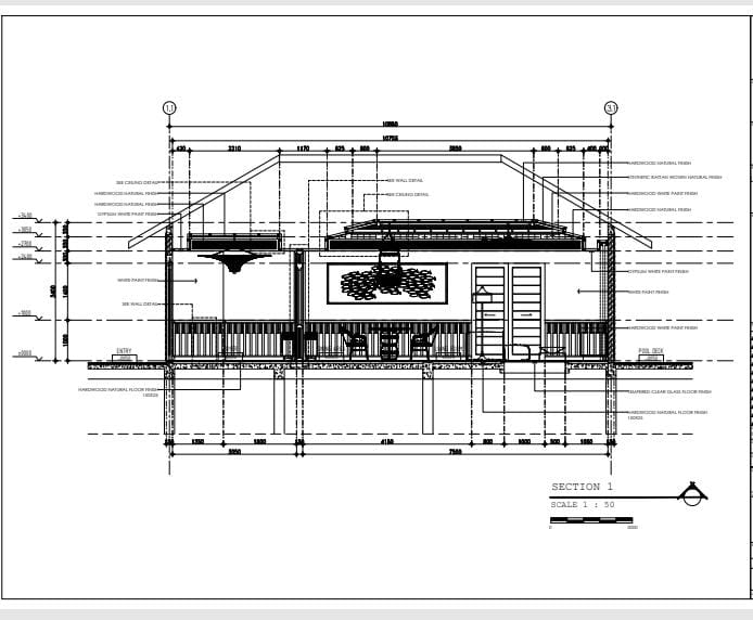 Gambar kerja arstitektur, interior, landscape (cad drawing)
