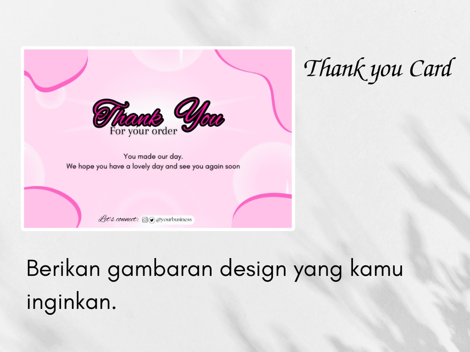 JASA DESIGN KARTU UCAPAN (THANK YOU, BIRTHDAY, ANNIVERSARY CARD, UCAPAN ...
