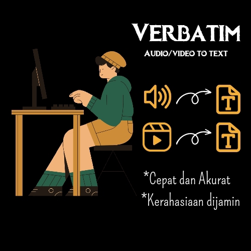 TRANSKRIP VERBATIM AUDIO/VIDEO TO TEXT (WORD/PDF)