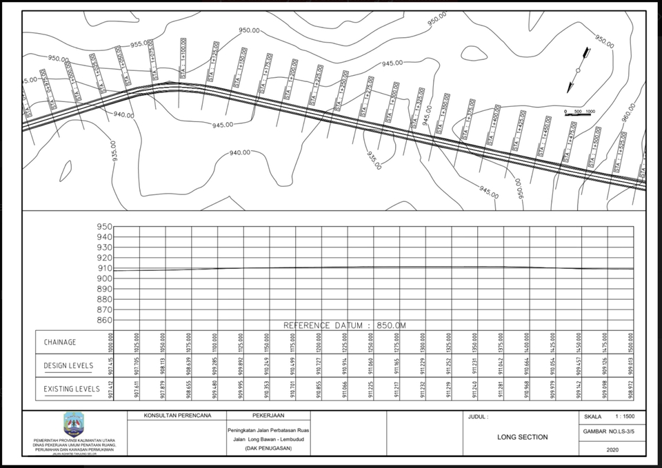 Jasa Pengolahan Data Ukur Topografi Civil3D