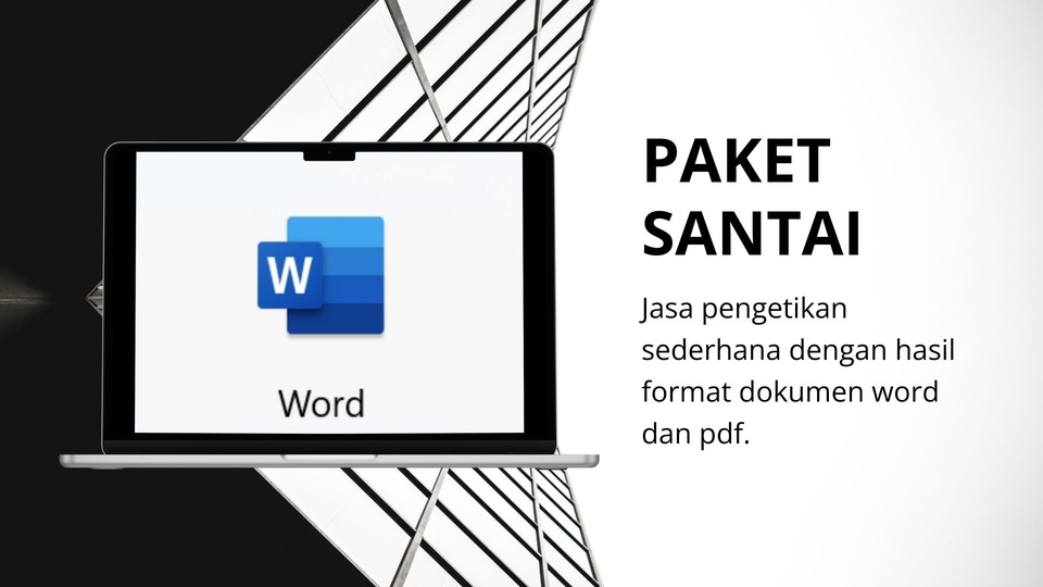 Pengetikan sederhana dokumen fisik ke dalam format Microsoft Word (word ...