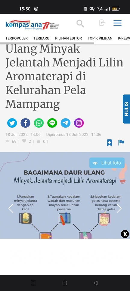 Menulis apapun, bahkan caption media platform bisa, fast respon