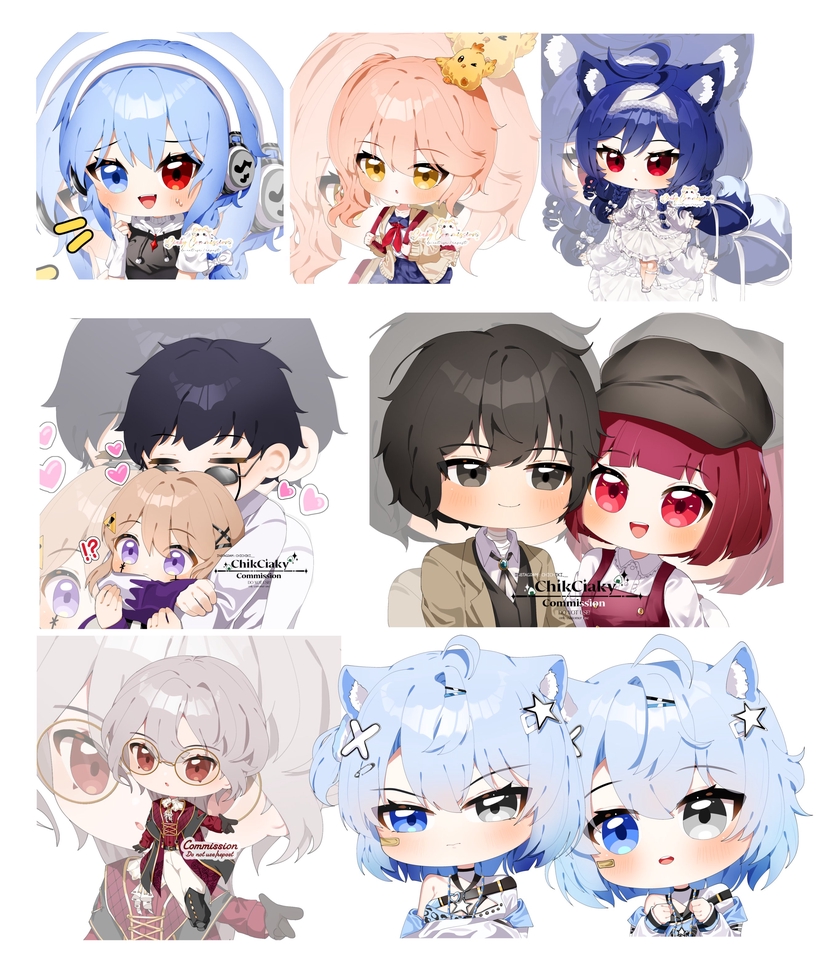 Jasa gambar chibi art style anime