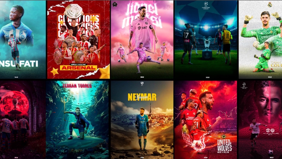 Digital Imaging & Football Poster Design - Yorsha