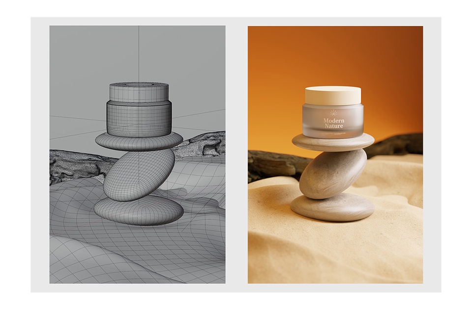 รับทำ 3D Packshot / 3D Packaging ขึ้นโมเดลสินค้า