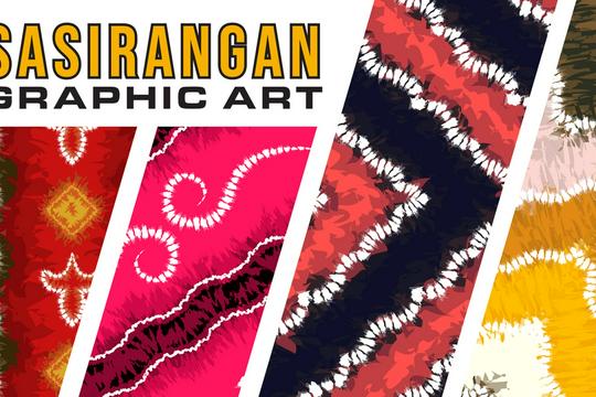 Motif Sasirangan Vector Graphic