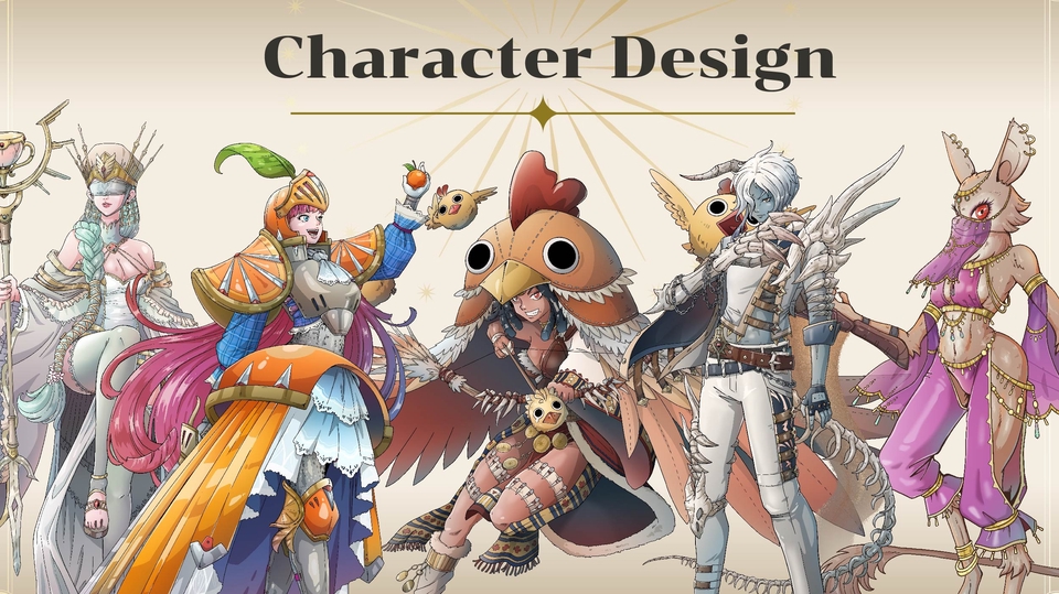 ออกแบบตัวละคร Character Design / custom / OC สไตล์แฟนตาซี