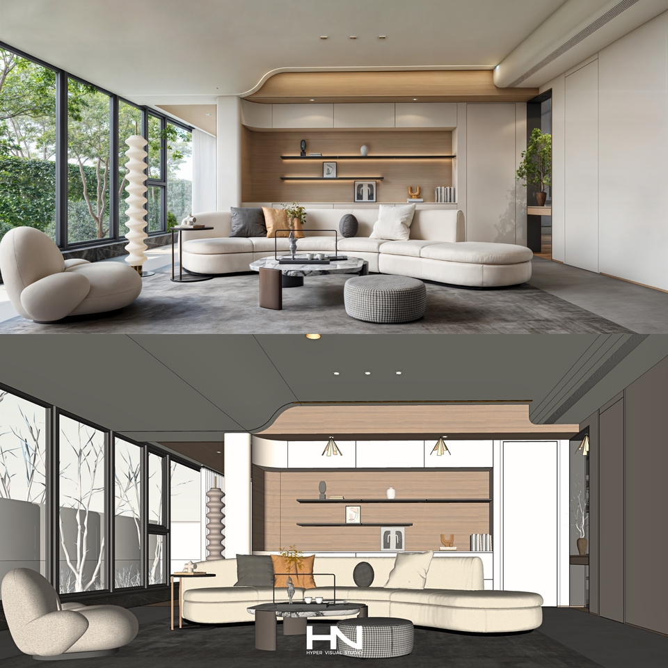 สตูดิโอเรนเดอร์งาน 3D Perspective/Animation อาคารทุกรูปแบบ ภายนอก/ภายใน ครบวงจร