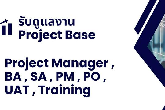 ดูแลงาน Project manager, BA ,SA , PM , PO , API ตาม project base