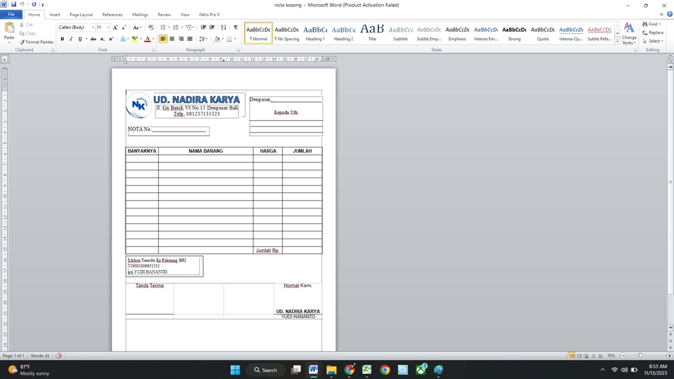 Jasa Pengetikan & Edit Dokumen Cepat & Rapi