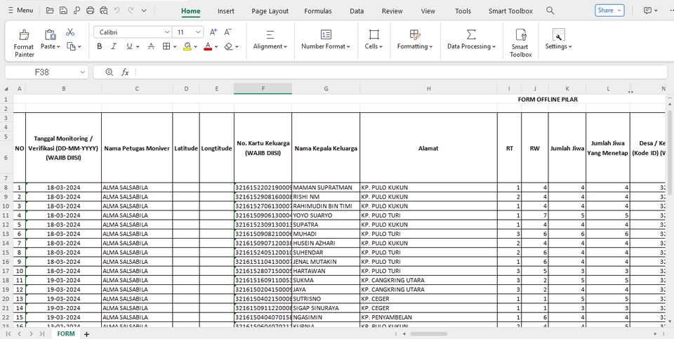 Jasa Excel/Spreadsheet