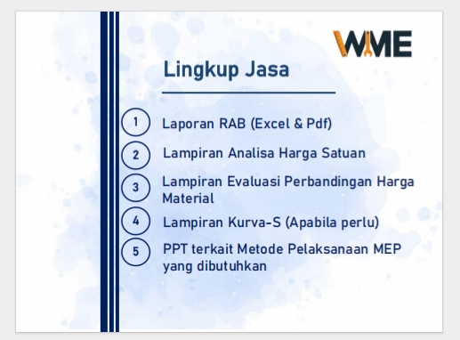 Jasa Estimasi Pekerjaan MEP (RAB, AHS, Kurva-S & PPT Metode Pelaksanaan)