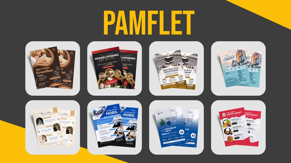 DESIGN BANNER, SPANDUK, PAMFLET, BROSUR, ID CARD (1 HARI JADI) - Kualitas Pekerjaan Terjamin]