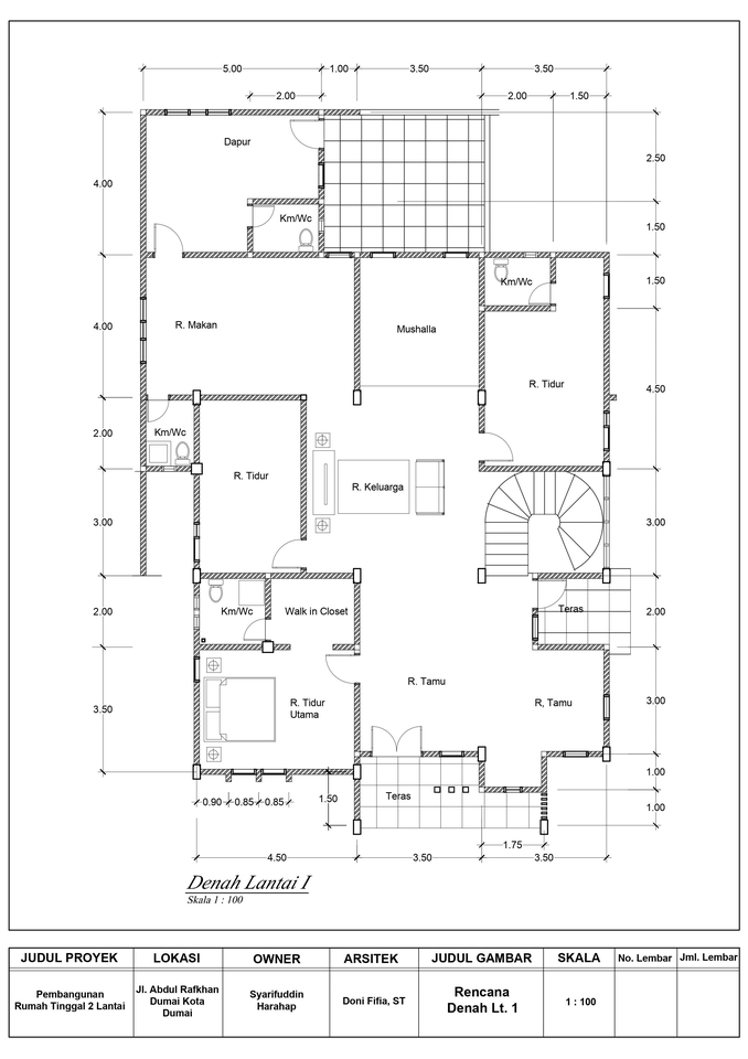 Pembuatan DED Arsitektur menggunakan Autocad