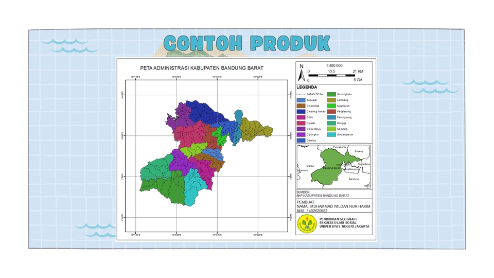 Jasa Pembuatan peta menggunakan ArcGis/QGis