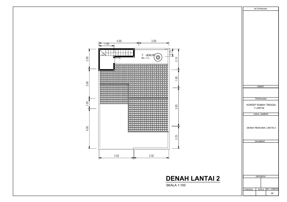 Gambar Kerja DED Rumah Sederhana, Perumahan
