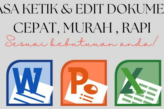 Layanan jasa ketik dan edit dokumen cepat, rapi dan murah sesuai ...