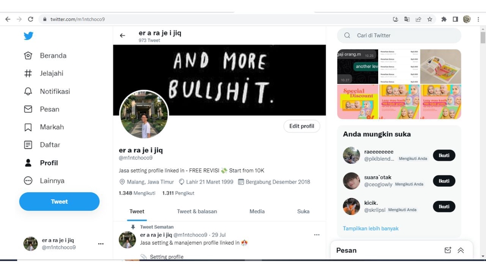Paid promote paket facebook + twitter + instagram