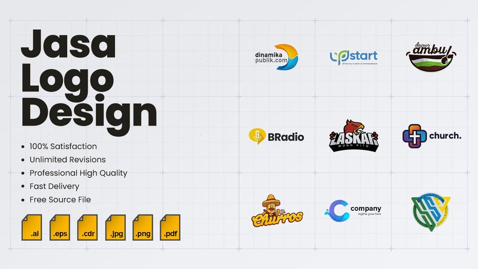 Jasa Desain Logo, 1 Hari Beres, Harga Murah, Revisi Bebas,