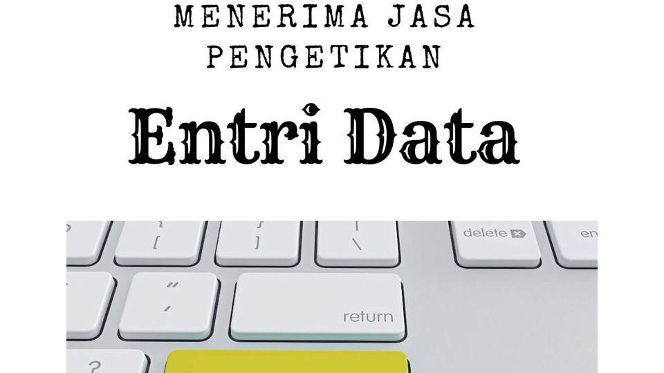 Jasa Input dan pengolahan data