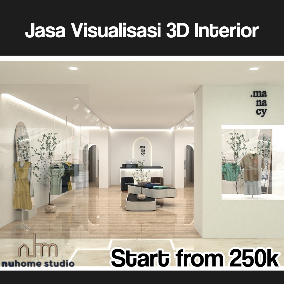 Visualisasi 3D Interior Ruangan dan Facade Bangunan