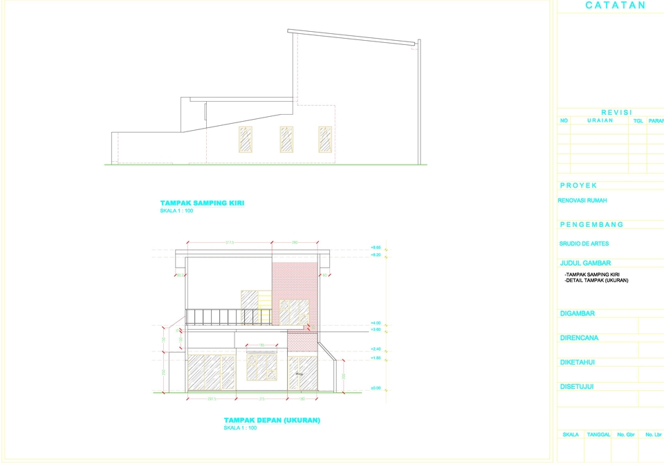 AutoCAD 2D-Shop Drawing-DED-As Built-IMB | 7000/m2 | Desain Rumah-Ruko ...
