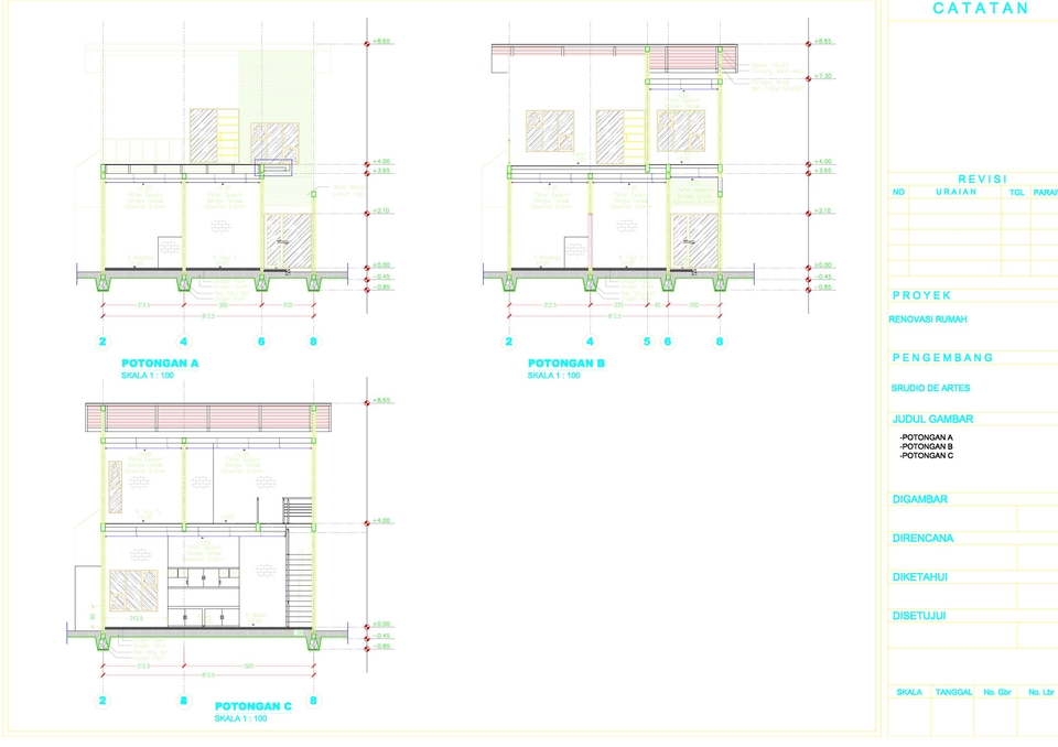 AutoCAD 2D-Shop Drawing-DED-As Built-IMB | 7000/m2 | Desain Rumah-Ruko ...
